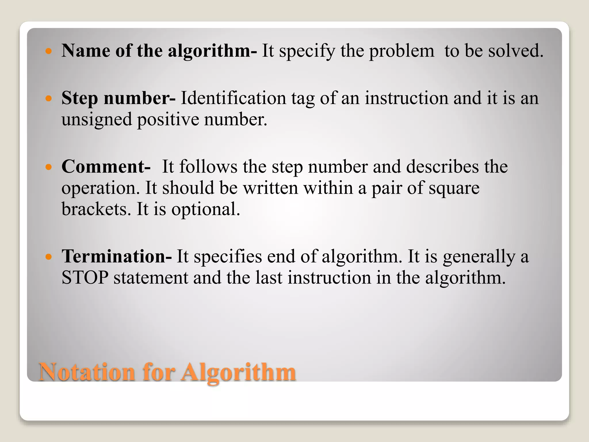 "A short and knowledgeable concept about Algorithm " | PPTX