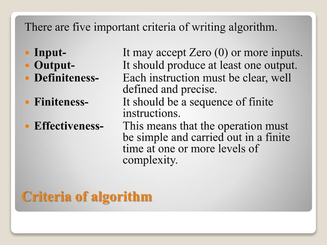"A short and knowledgeable concept about Algorithm " | PPTX