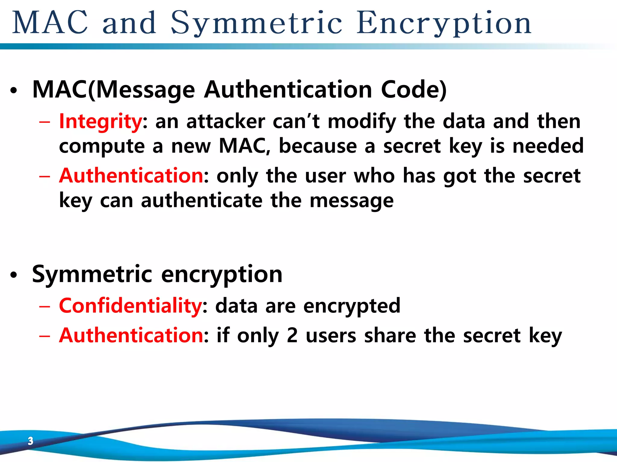Algorithm (MAC/GCM/GMAC) | PDF
