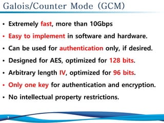 Algorithm (MAC/GCM/GMAC) | PDF