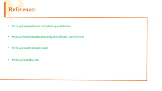 binary search tree | PPTX