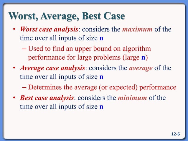 Algorithm analysis | PPT