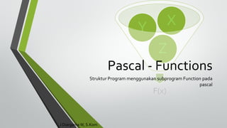 Function pada Bahasa Pemograman Pascal | PDF
