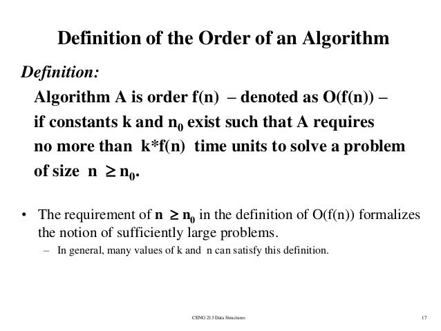 Algorithm analysis