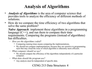 Algorithm analysis | PPT