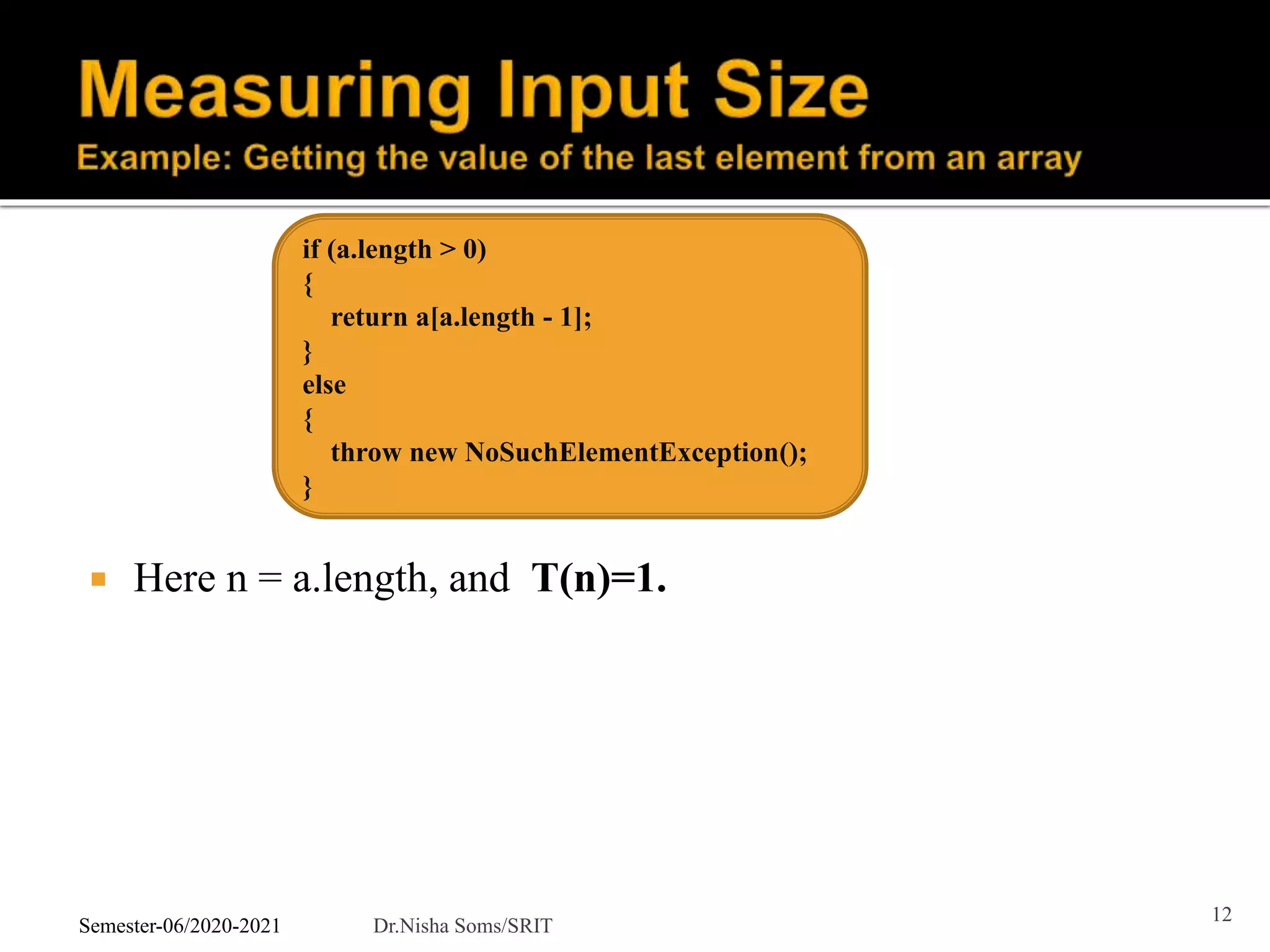 Algorithm Analysis Ppt