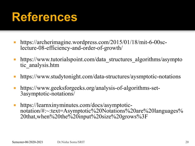 Algorithm analysis | PPT