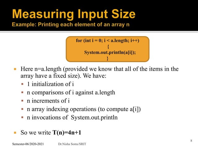 Algorithm analysis | PPT