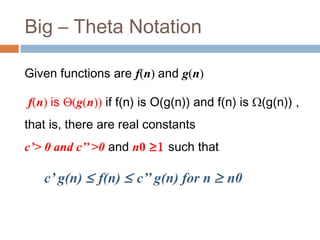 Algorithm analysis basics - Seven Functions/Big-Oh/Omega/Theta | PPT
