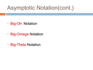 Algorithm analysis basics - Seven Functions/Big-Oh/Omega/Theta | PPT