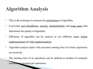 algorithmanalysisinfundamentalsofdatastructure-190810085243.pptx | Computing | Technology ...