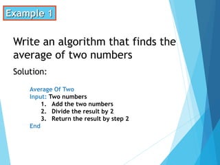 Algorithm and flowchart | PPSX