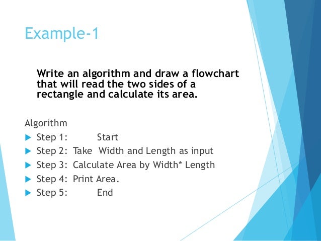 Algorithm and flowchart
