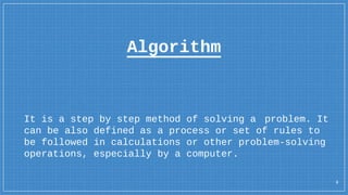 Algorithm and flowchart | PPT | Free Download