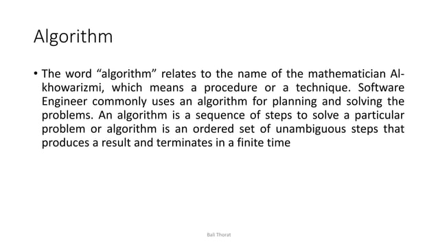 Algorithm and flowchart | PPT