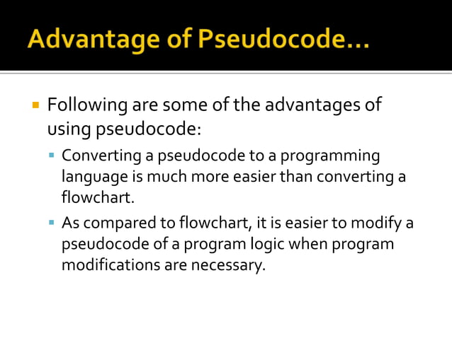 Algorithm and pseudo codes | PPTX
