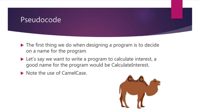 Algorithm and psuedocode | PPT