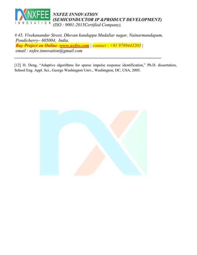 Algorithm And Vlsi Architecture Design Of Proportionate Type Lms Adaptive Filters For Sparse