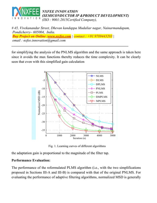 Algorithm And Vlsi Architecture Design Of Proportionate Type Lms 6259