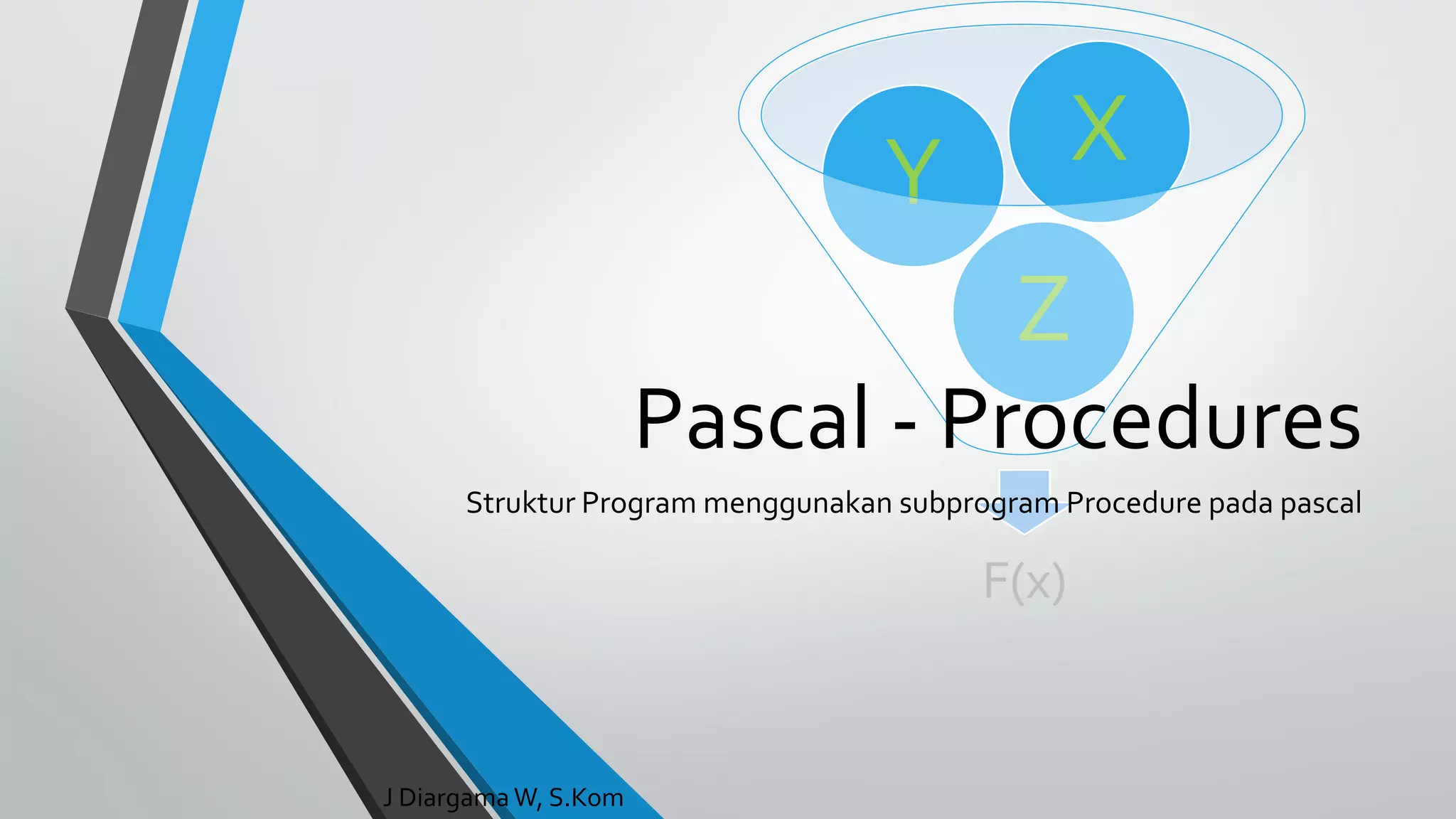 Algorithma procedure pada pascal | PDF