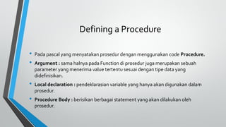 Algorithma procedure pada pascal | PDF
