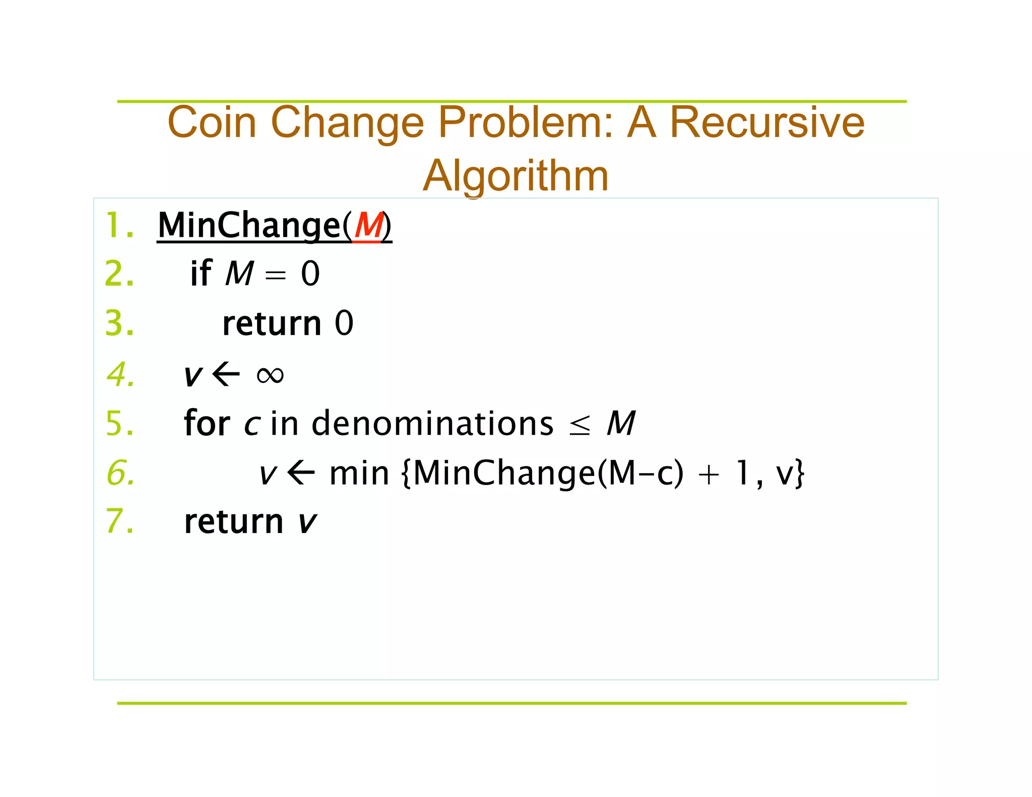 Coin Change Problem | PDF
