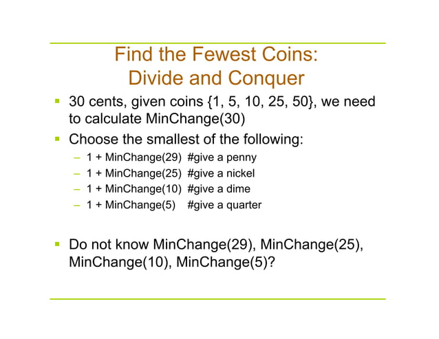 Coin Change Problem | PDF