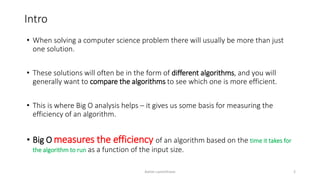 Algorithm big o | PPTX