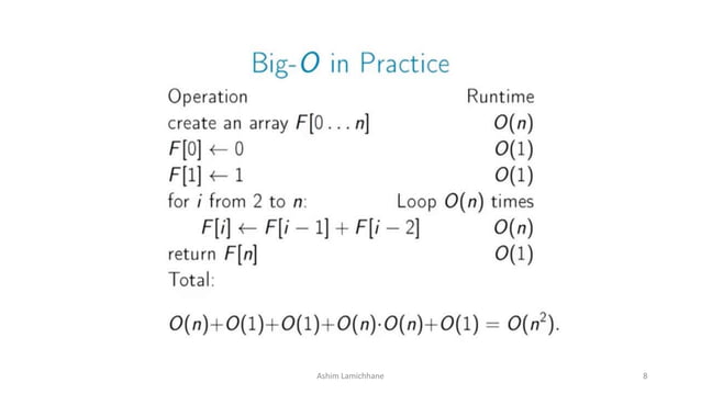 Algorithm big o | PPT