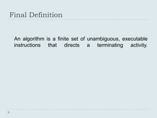 Algorithm & data structures lec1 | PPTX