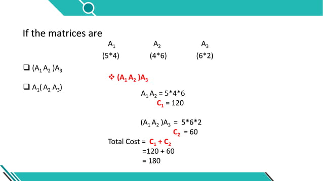 Longest Common Subsequence & Matrix Chain Multiplication | PPT