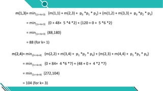 Longest Common Subsequence & Matrix Chain Multiplication | PPTX