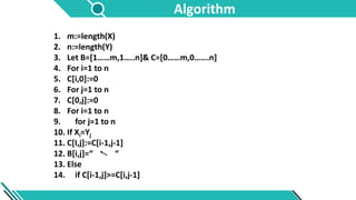 Longest Common Subsequence & Matrix Chain Multiplication | PPTX