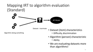 Algorithm evaluation using Item Response Theory | PPTX