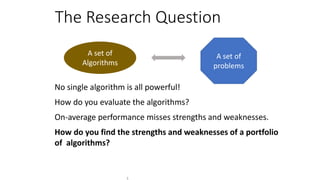 Algorithm evaluation using Item Response Theory | PPTX