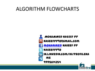 Algorithm flowcharts | PPTX