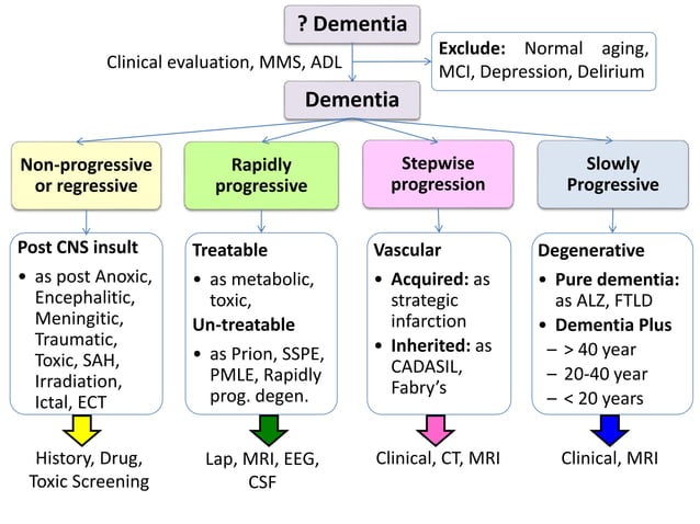 Algorithm for dementia for postgraduates | PPT
