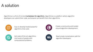 Algorithmia at HackerNews Meetup Seattle | PPT