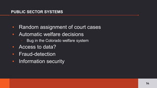 Algorithmic and technological transparency | PPT