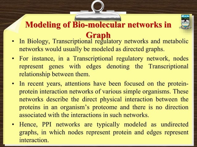 Algorithmic Approach To Computational Biology Using Graphs Ppt