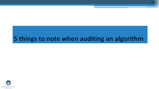 Algorithmic auditing 1.0 | PPT