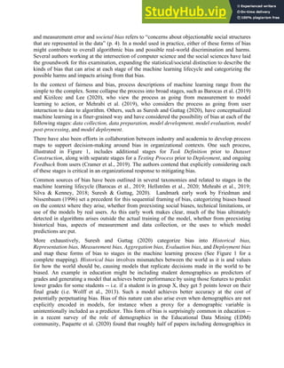 Algorithmic Bias In Education | PDF