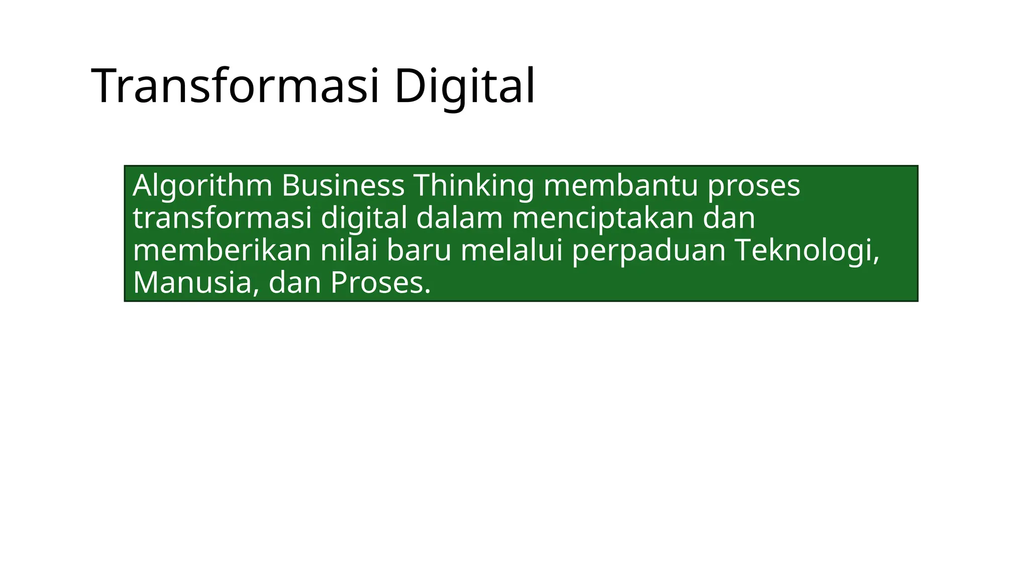 Algorithmic Business Thinking Algorithmic Business Thinking | PPTX