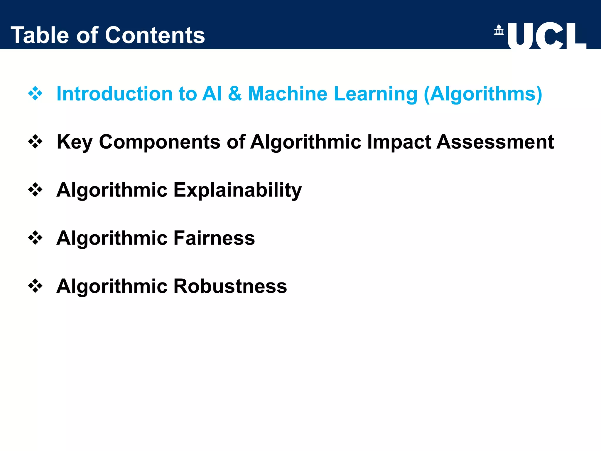 Algorithmic Impact Assessment: Fairness, Robustness and Explainability ...