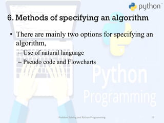 Algorithmic problem solving | PPT