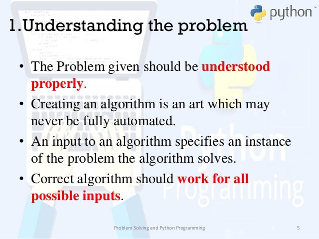 Algorithmic Problem Solving