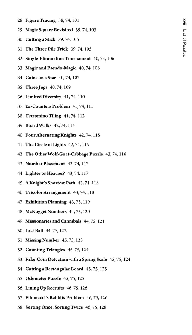 Algorithmic Puzzles [Levitin & Levitin 2011-10-14].pdf | Puzzle Video ...