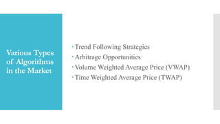 Algorithmic trading | PPT