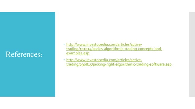 Algorithmic Trading Ppt 8488
