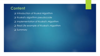 Understanding Kruskal's Algorithm: From Theory to Real-World ...